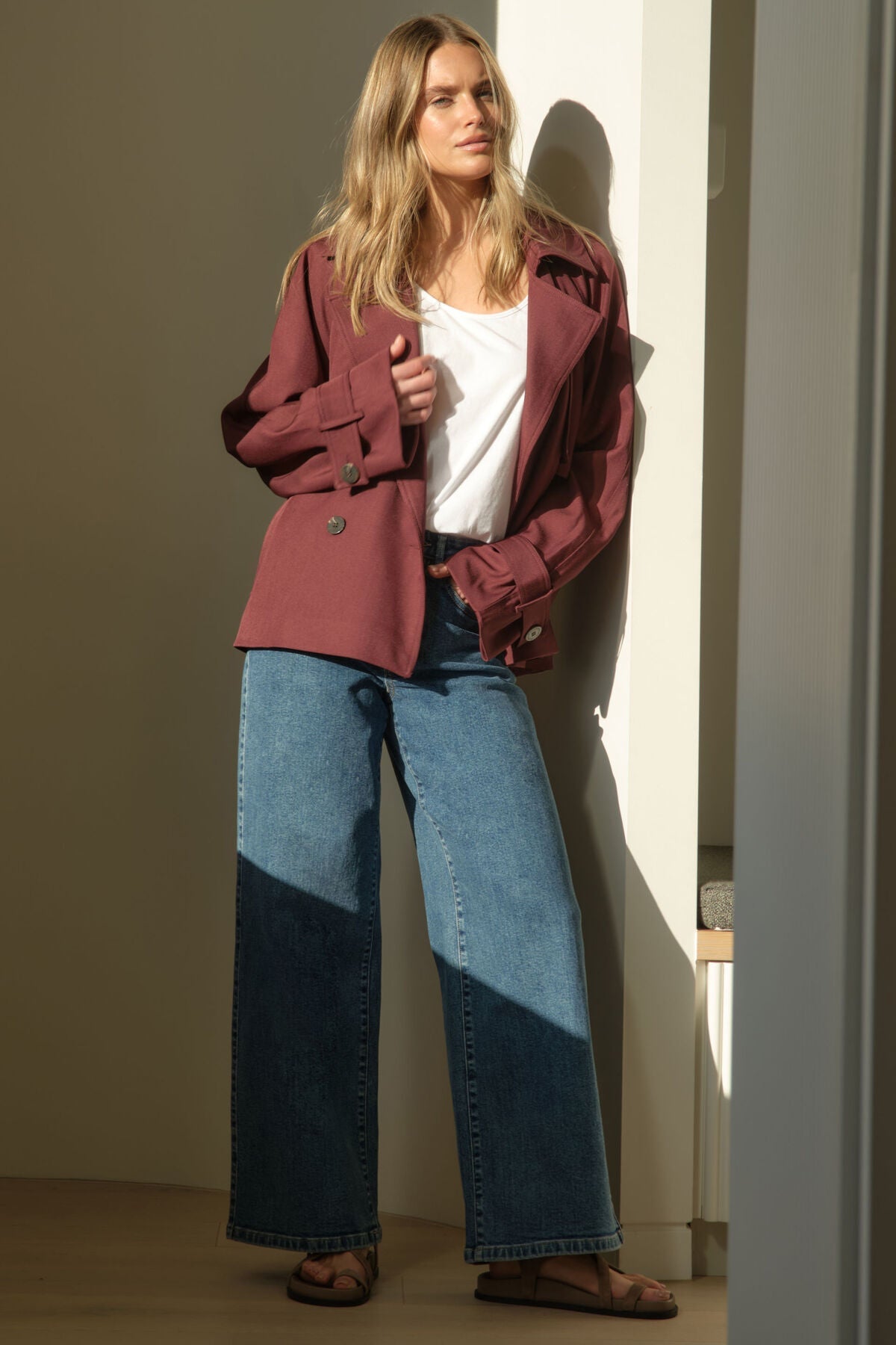 Evie Wide Leg Jean | Oliver Birch