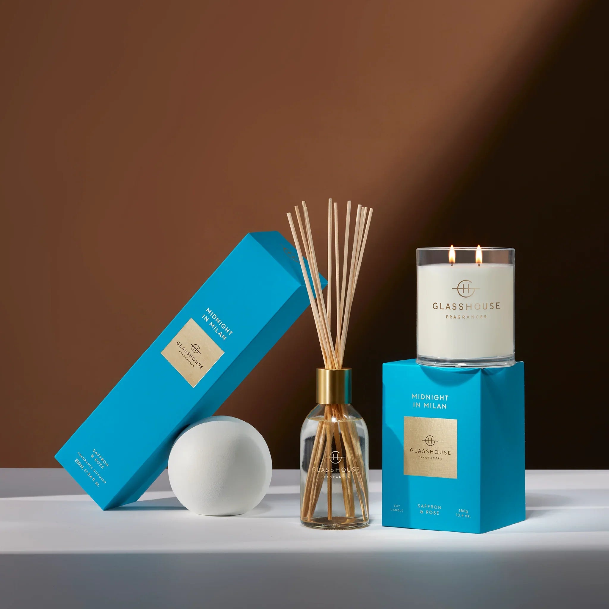 Midnight in Milan 250ml Fragrance Diffuser | Oliver Birch