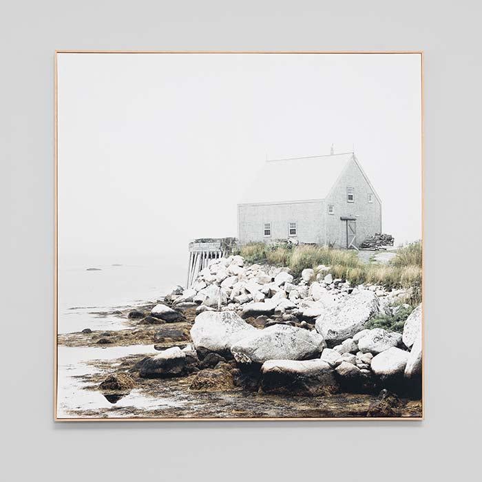 Boathouse Framed Canvas Print | Oliver Birch