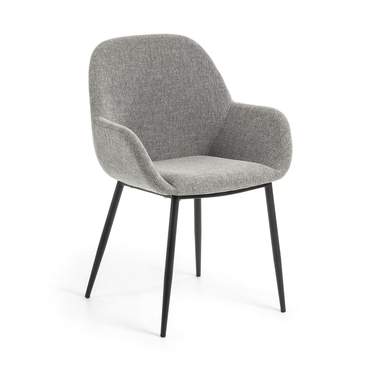 Conner Arm Chair in Light Grey | Oliver Birch